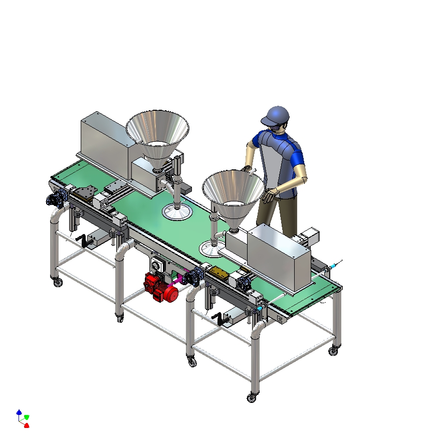 Dosing System of whipped cream on a cake-pie - Pica IC